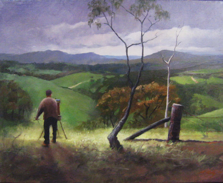 Michael Kelly, The plein air painter — Artwork — Philip Bacon Galleries