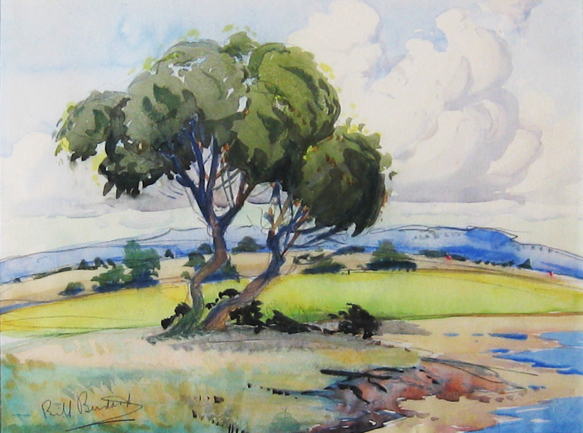 William Bustard, Tree on the bay — Artwork — Philip Bacon Galleries