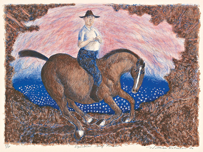 William Robinson Estate, Equestrian self portrait — Artwork — Philip ...