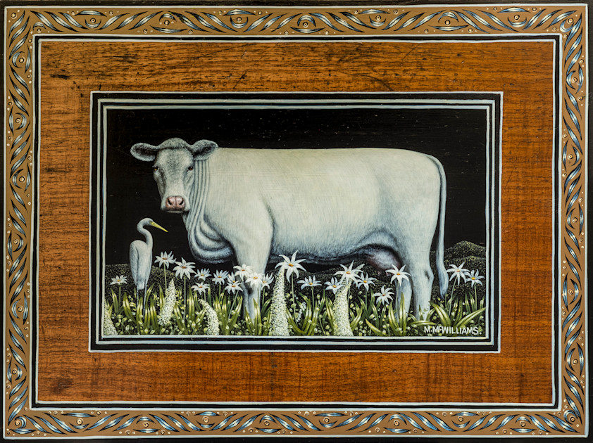 Michael McWilliams, Sheenagh in the white garden — Artwork — Philip ...