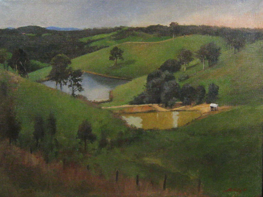 Michael Kelly, Two dams — Artwork — Philip Bacon Galleries