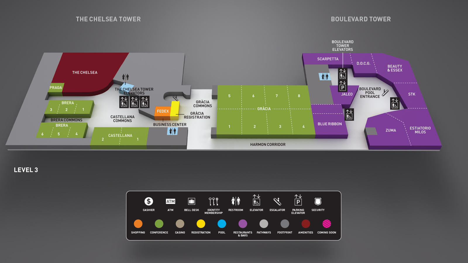 Las Vegas Luxury Hotel | Resort Maps | The Cosmopolitan