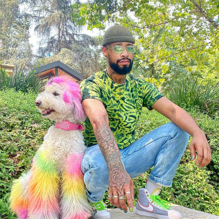 Chasing Rainbows with West Hollywood Dog Groomer Josh & Snow