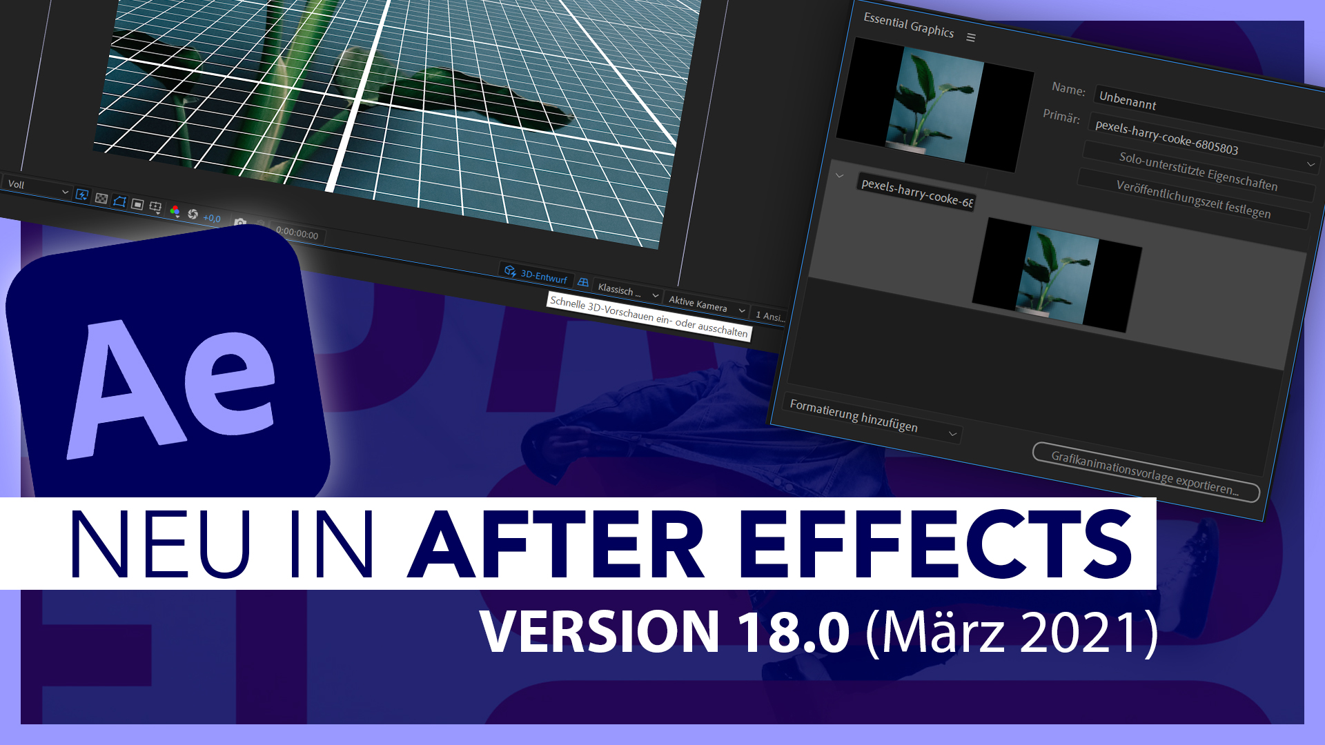 Neu in Adobe After Effects V18.0 (Alle Funktionen im Überblick): Medien ...