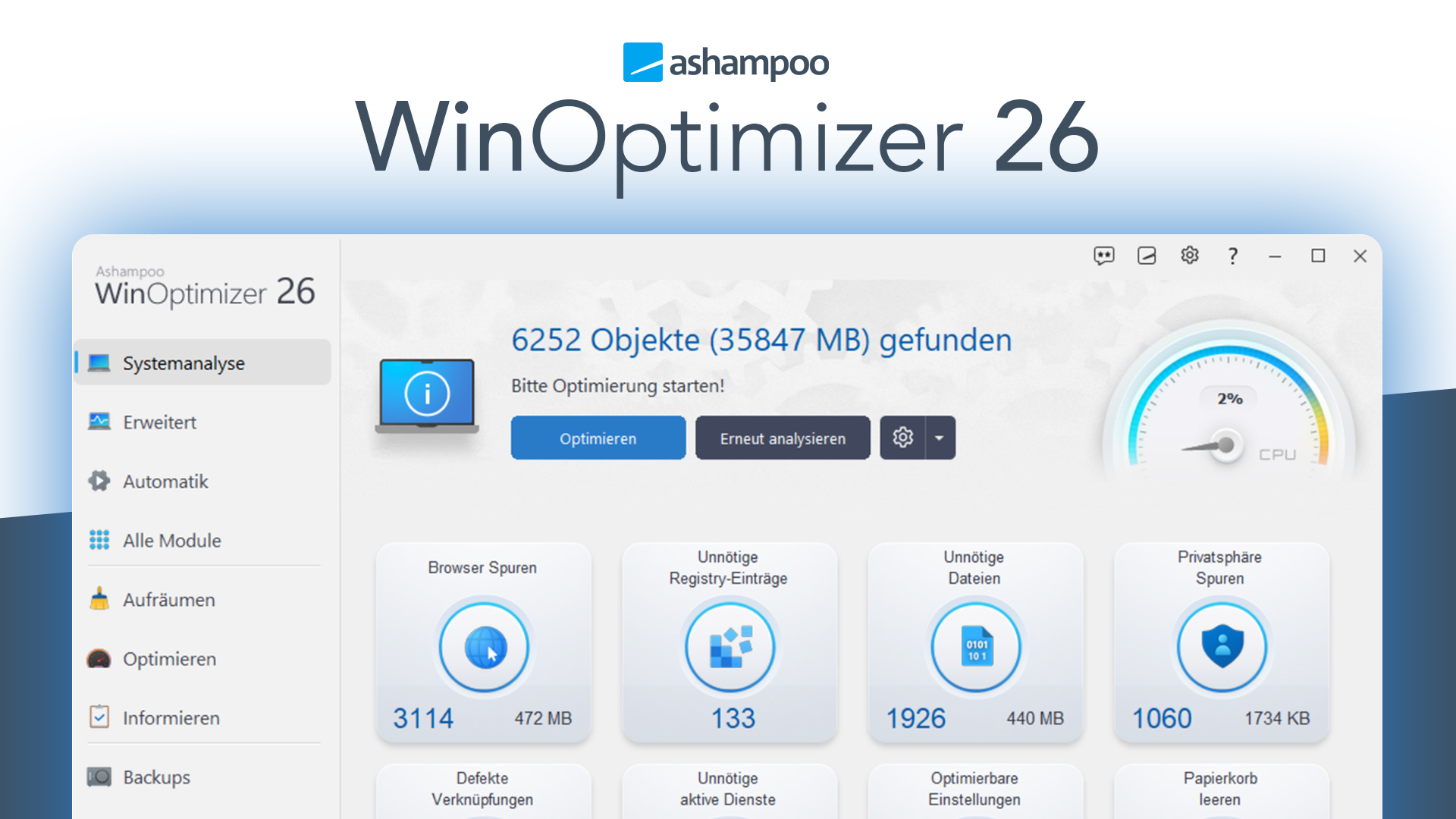 Ashampoo WinOptimizer 26 (Tutorial): Alles was du darüber wissen musst