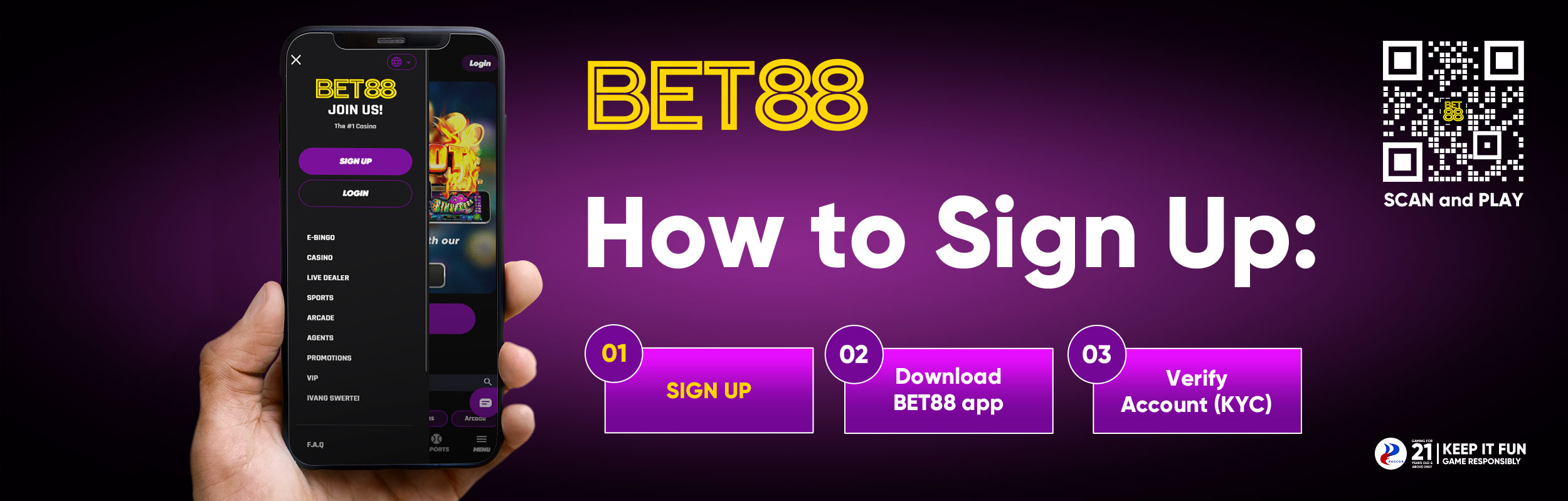 Sign-up Now with Bet88.ph