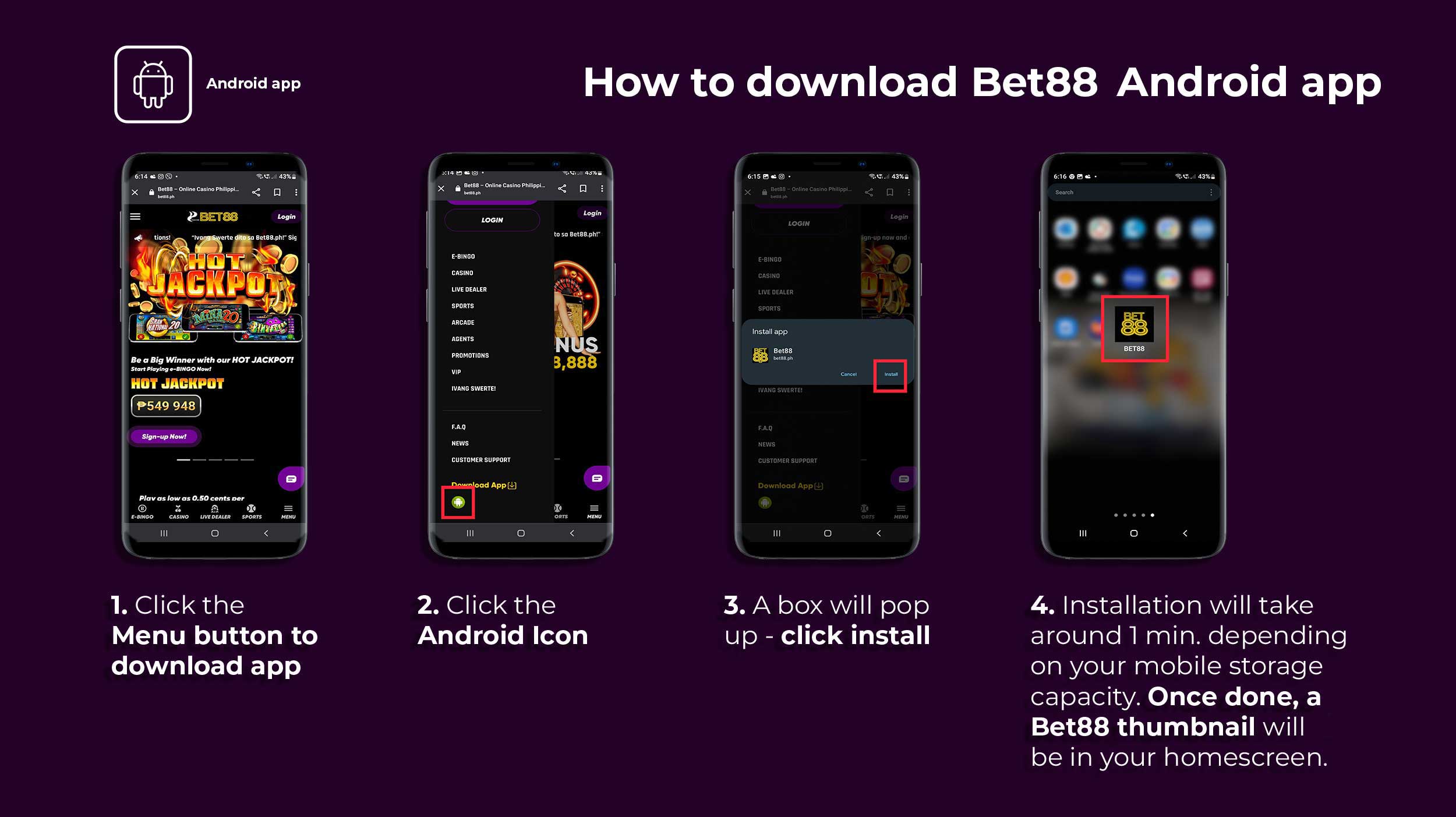 Download Bet88.ph app now