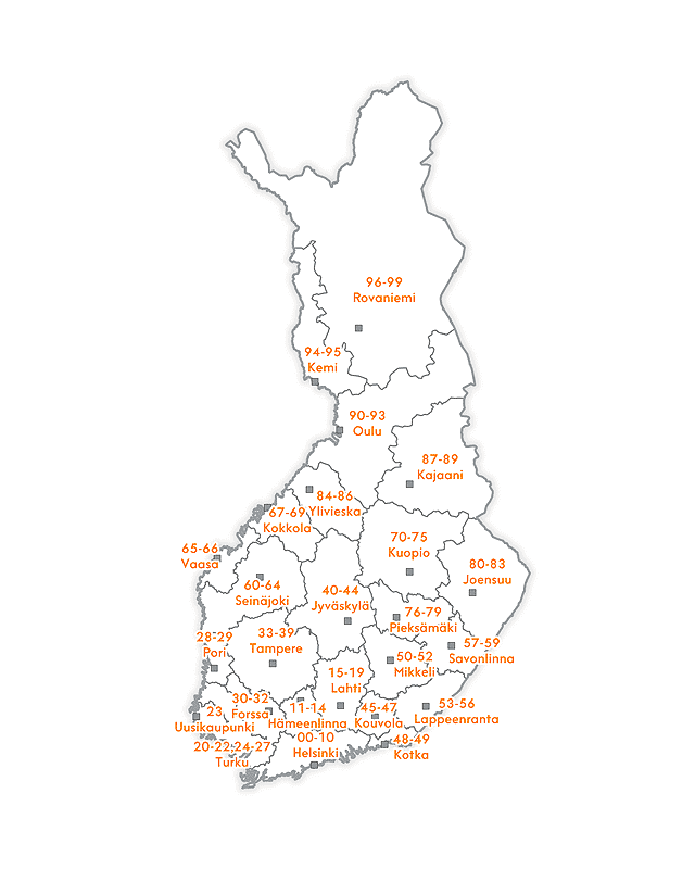 Postal Codes in Finland