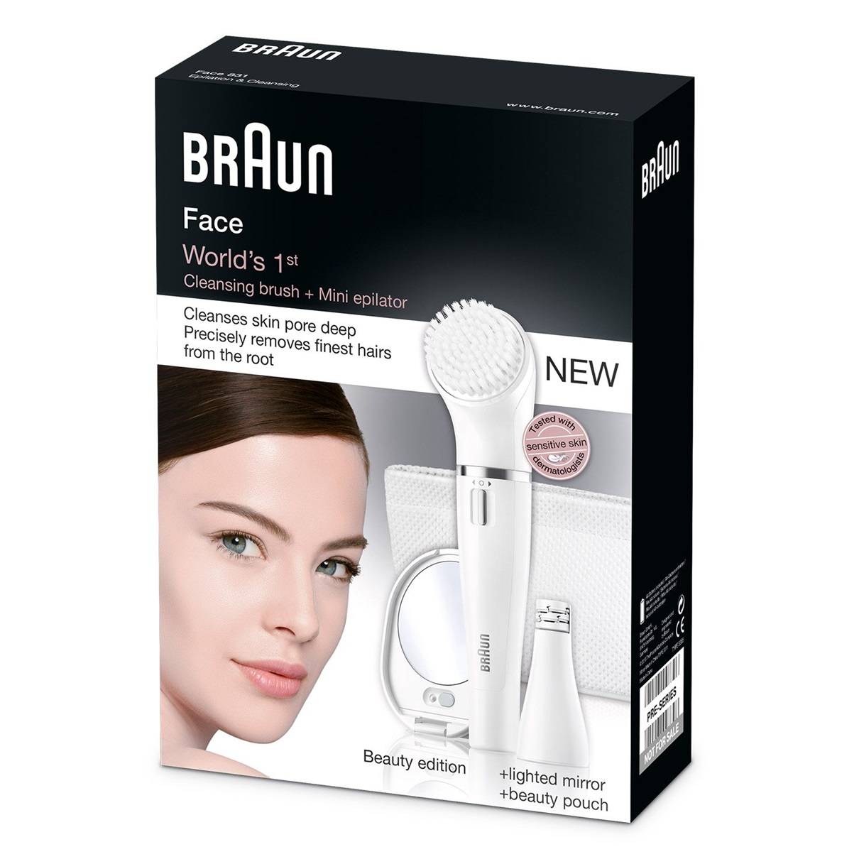 Braun Face 831 epilator & facial cleansing brush