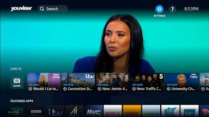New Homescreen - YouView Support
