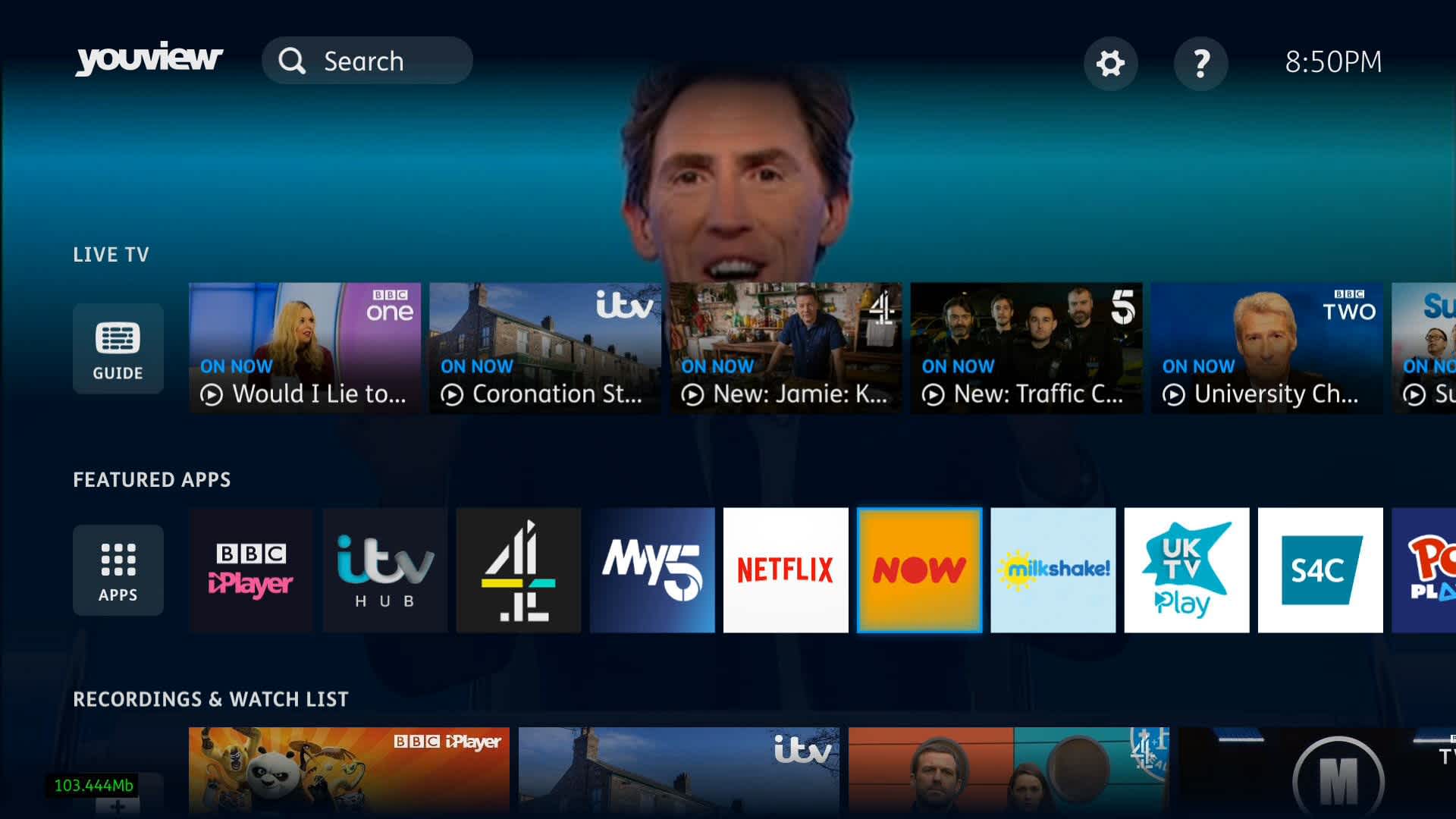 New Homescreen - YouView Support