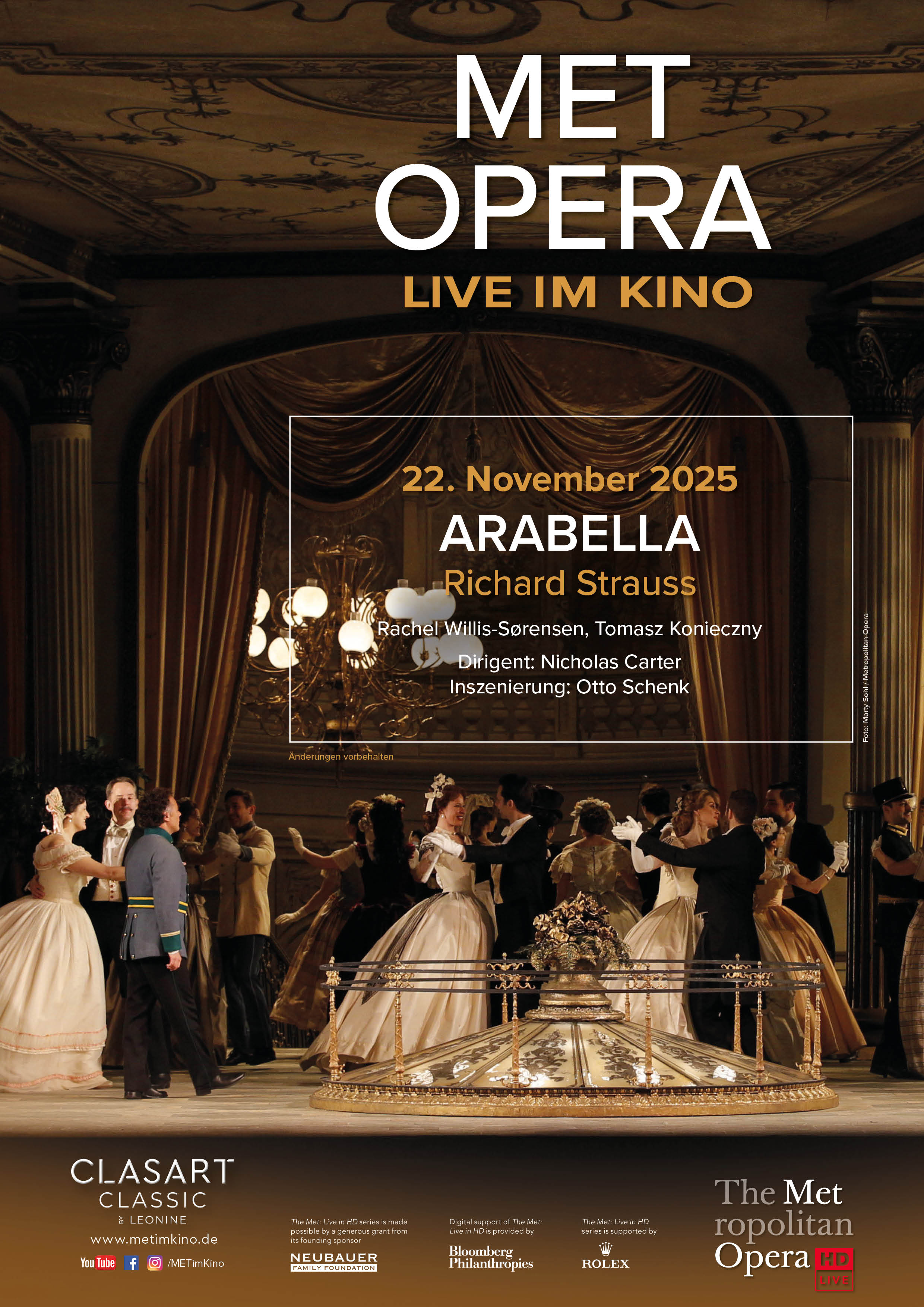 Met Opera 2025/26: Richard Strauss Arabella im Cineplex Limburg