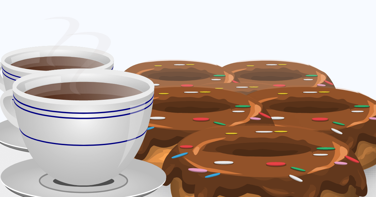 Coffee And Pastry Clip Art
