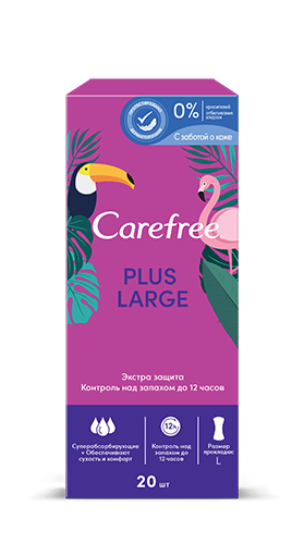 Carefree® plus Large - ежедневные женские гигиенические прокладки ...