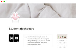 Notion Template Gallery Janice Studies Student Dashboard