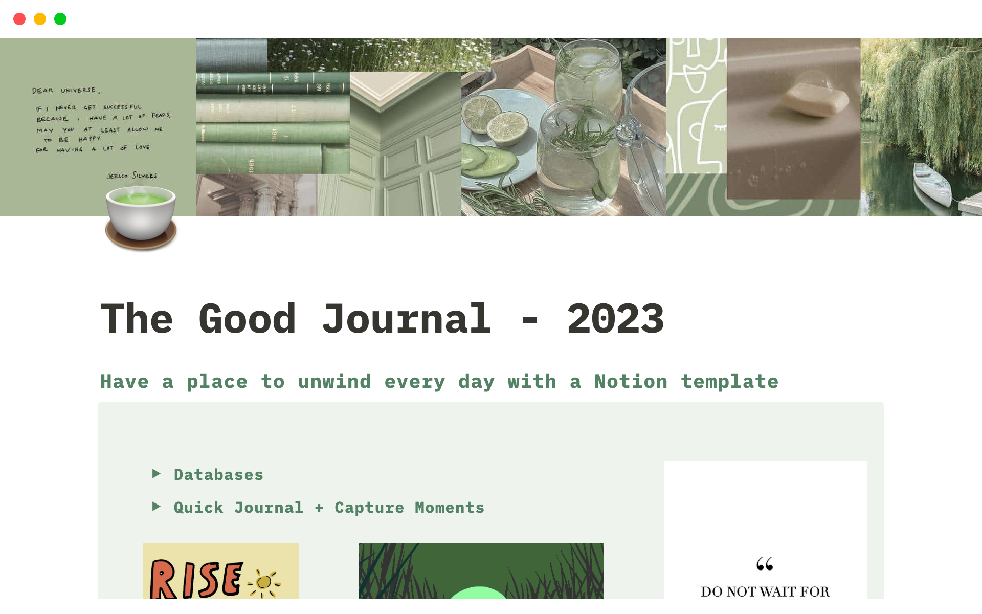 The Good Journal - 2023 Template | Notion Marketplace