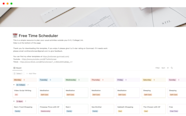 Time Schedule Chart Template