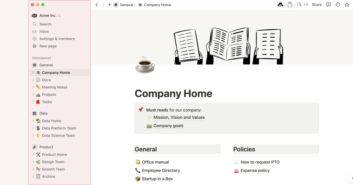 Navigating with the sidebar