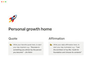 Notion Template Gallery Personal Growth Home