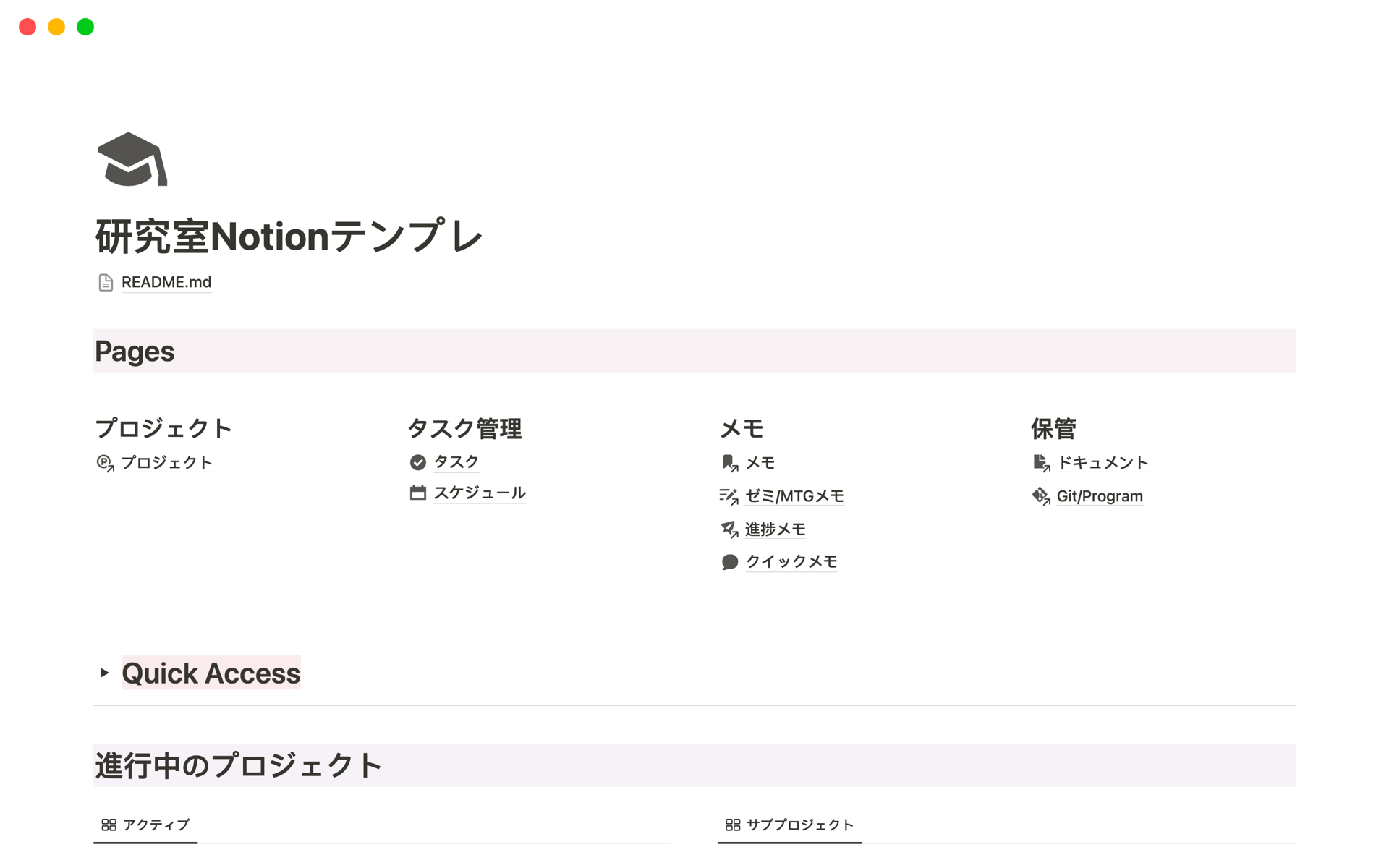 研究室Notionテンプレテンプレート・作成者：はりぽー。 | Notion (ノーション)マーケットプレイス