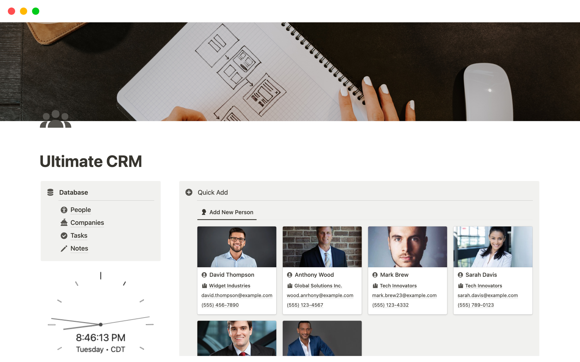 Crm Web Design Templates