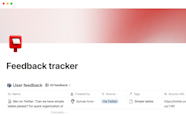 Notion Template Gallery Notion s Feedback Tracker