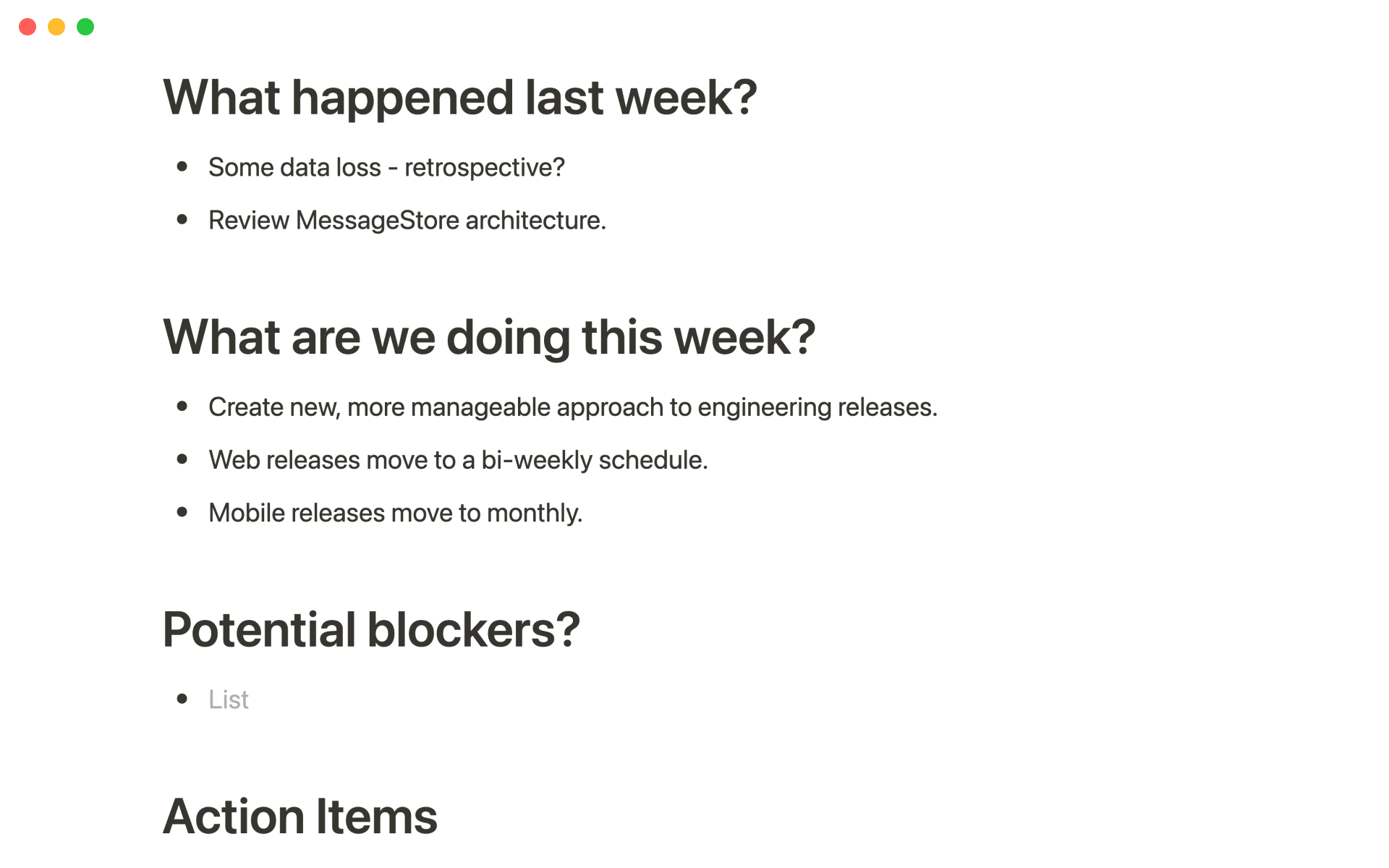 Creating an action items list in 5 steps (+ templates)