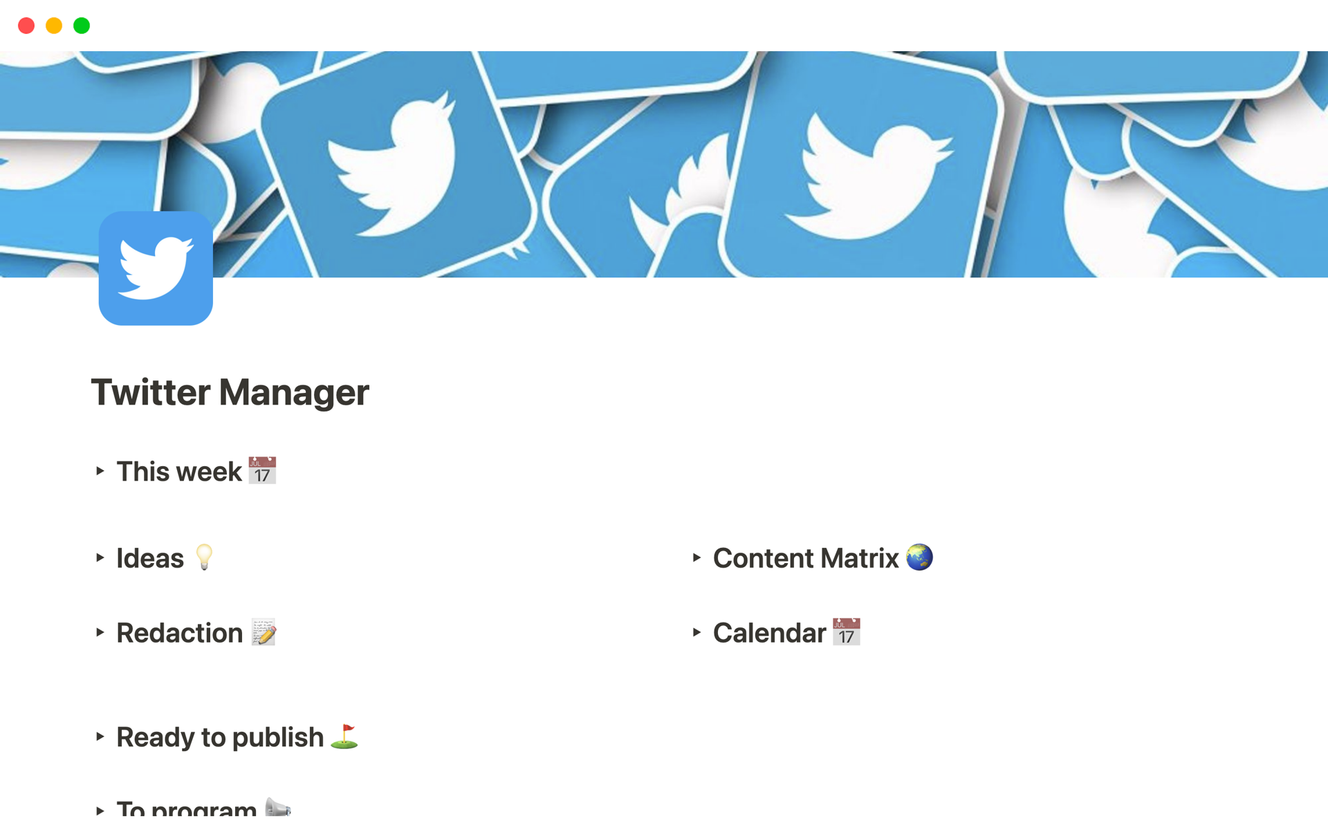 Twitter Template