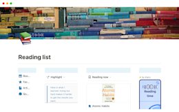Notion Galeria De Modelos Reading List