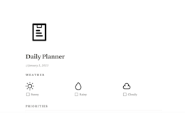 Notion Template Gallery Daily Planner