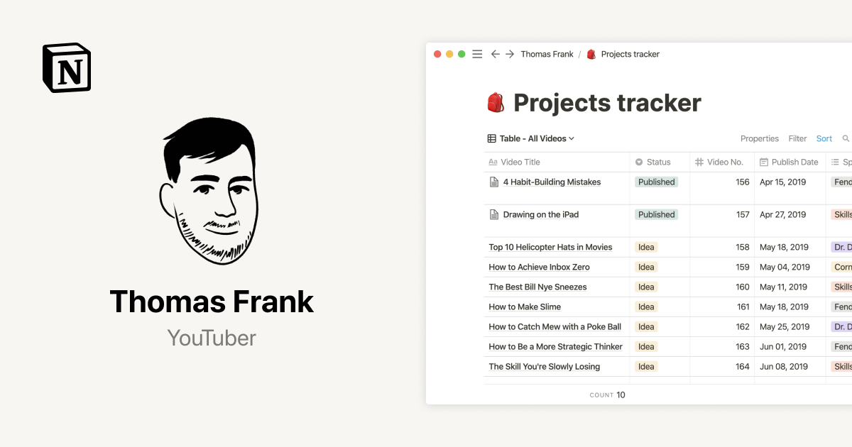 YouTuber Thomas Frank built his business on this video production process