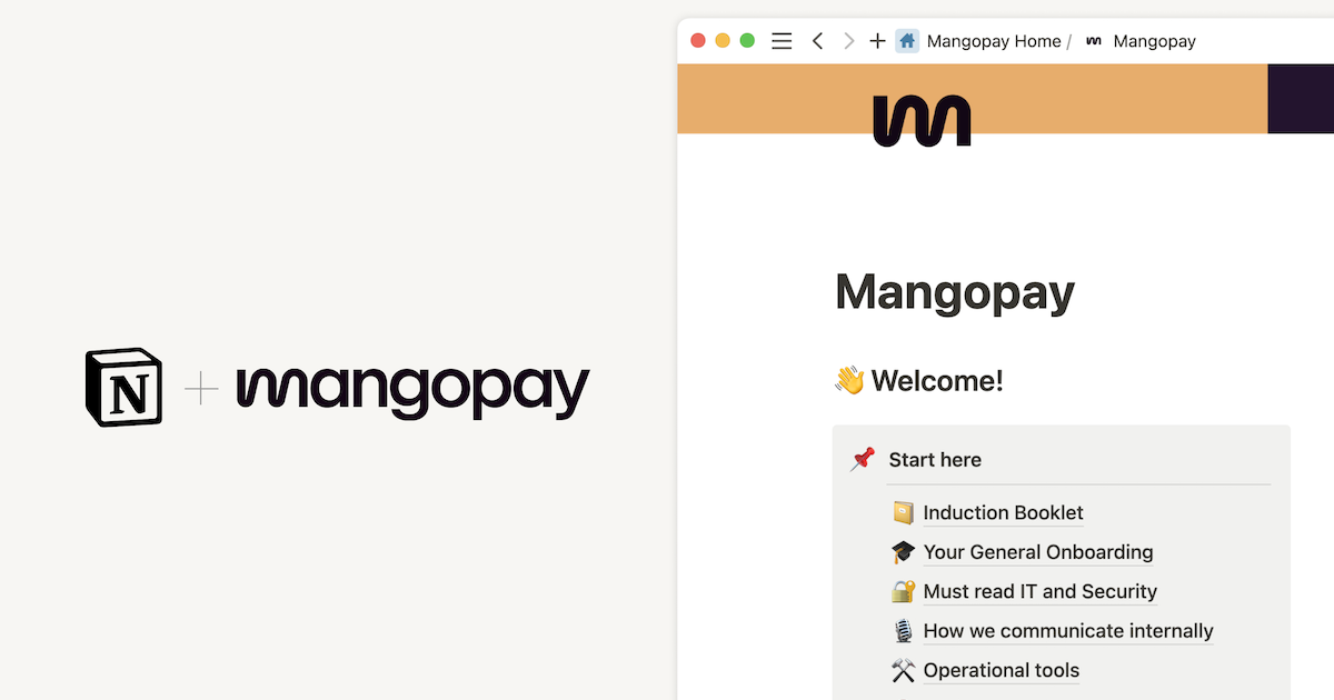 Mangopay keeps all company knowledge in Notion, increasing employee ...