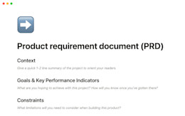 Notion Template Gallery Product Requirement Document PRD 