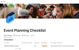 Notion Template Gallery Event Planning
