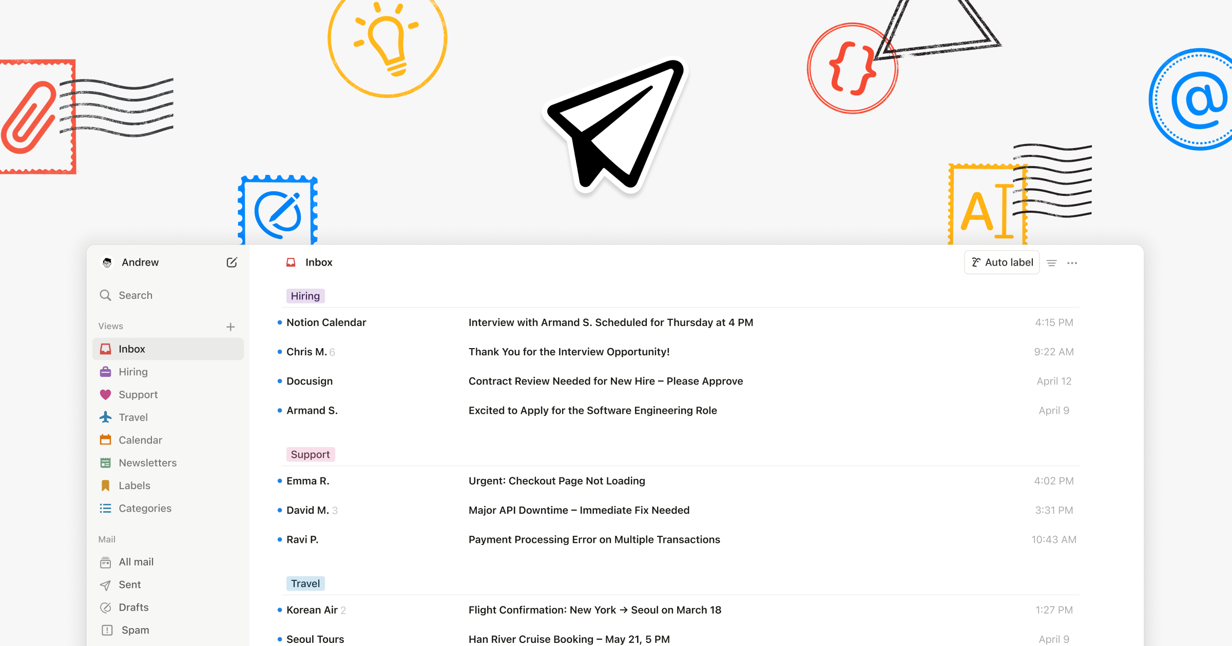 Introducing Notion Mail, a new inbox that thinks like you Introducing Notion Mail, a new inbox that thinks like you