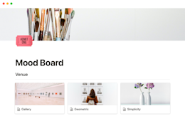 Notion Template Gallery Mood Board