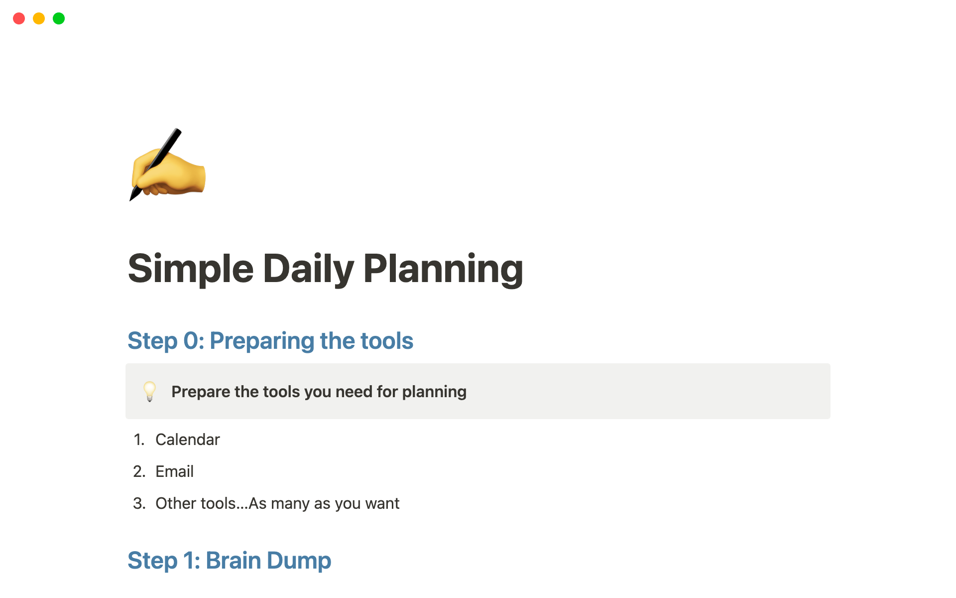 Organize your projects with a work plan