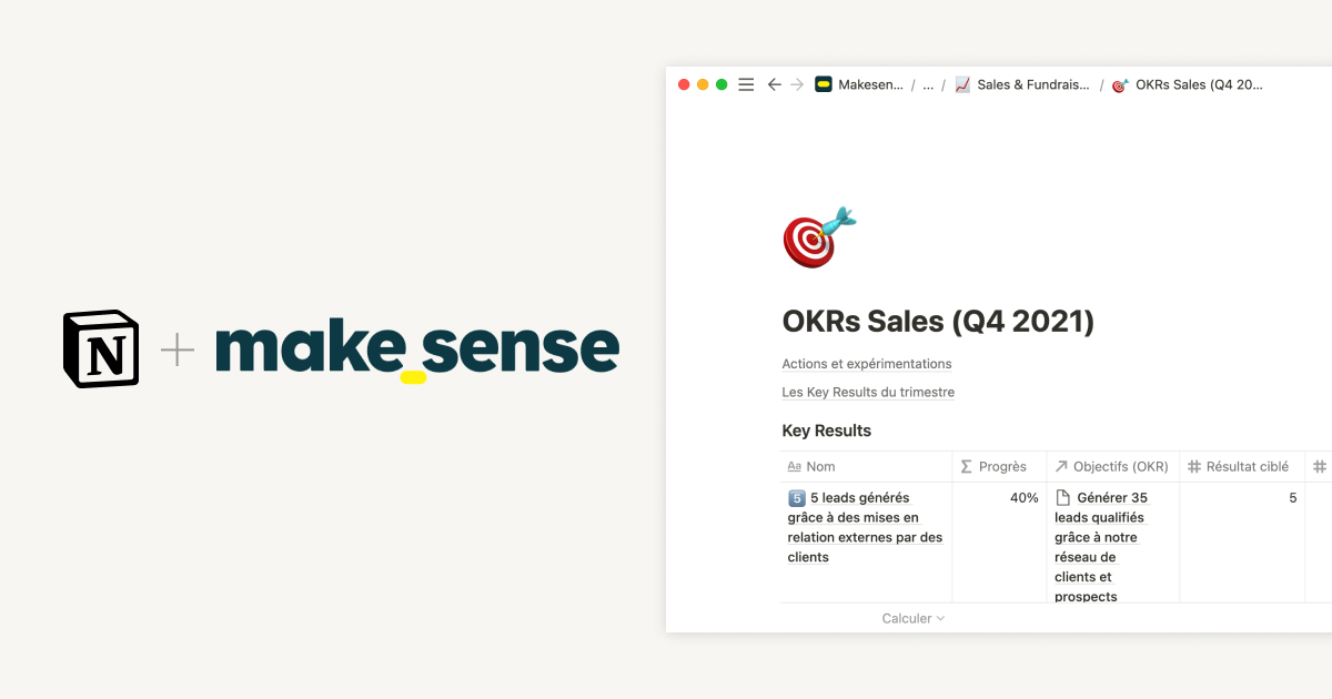 makesense et Notion, le choix du sens