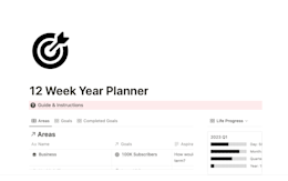 12 Week Year Notion Template Notionhub 43 OFF