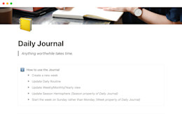 Notion Template Gallery Daily Journal