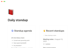 Notion Template Gallery Mixpanel s Daily Standup Tasks