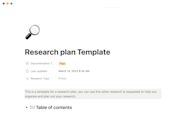 Notion Template Gallery Research Plan Template Notion Template Gallery Research Plan Template