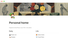 Notion Template Gallery Personal Home
