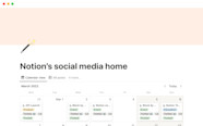 Notion Social Media Kit Notion Template Notion Dashboard Notion 