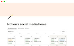 Notion Template Gallery Notion s Social Media Home