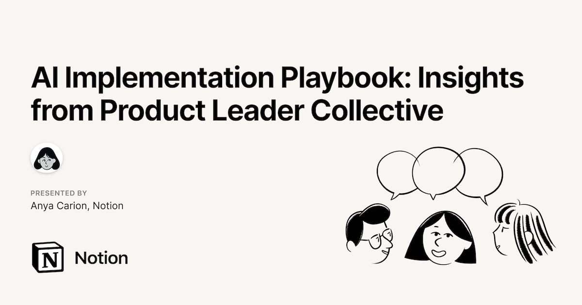 AI Implementation Playbook: Insights from Product Leader Collective ...