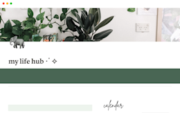 Notion Template Gallery Life Hub