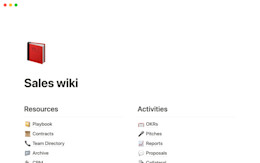 Notion Template Gallery Sales Wiki