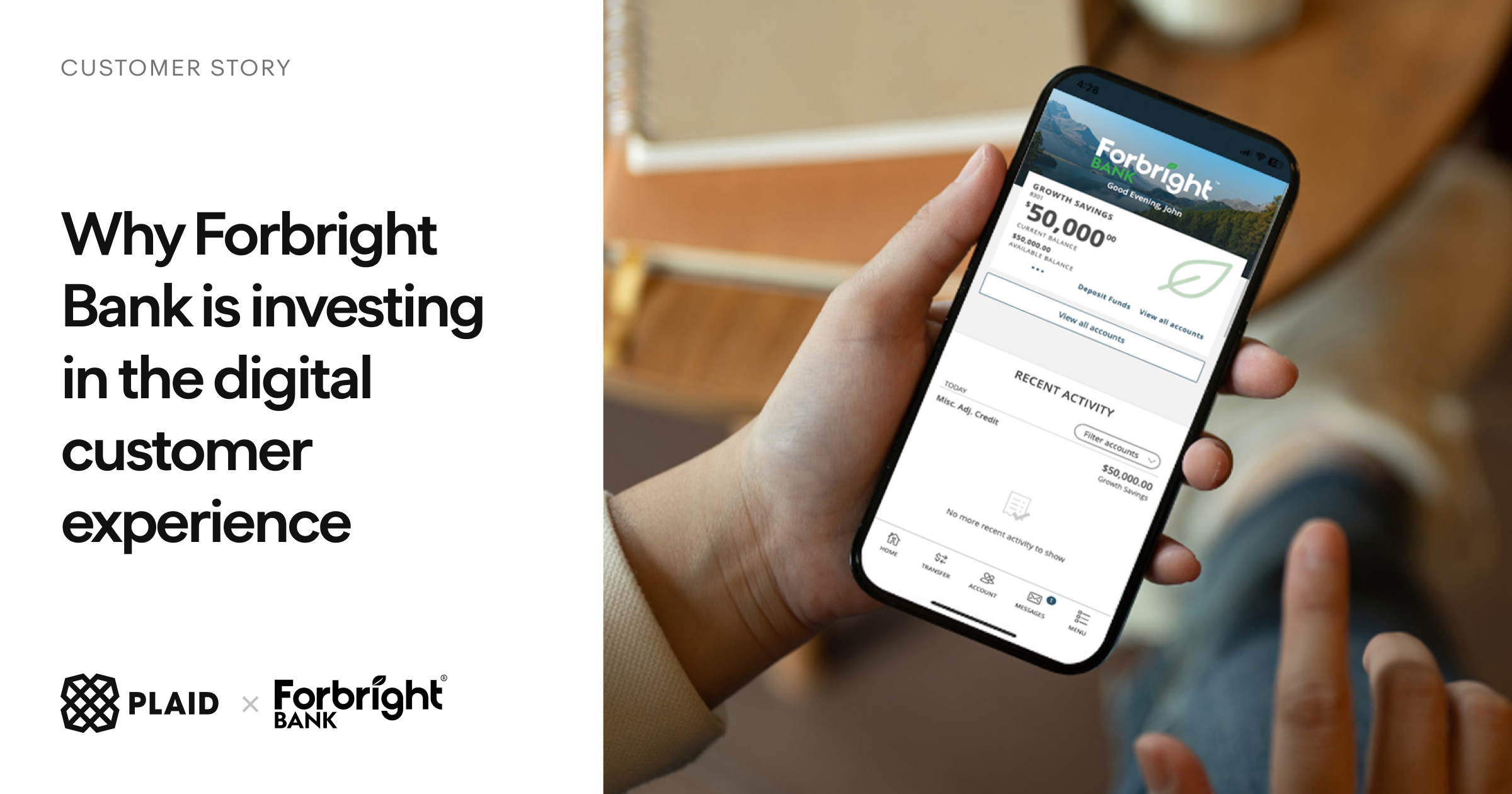 Forbright Bank: Investing in digital banking experiences | Plaid