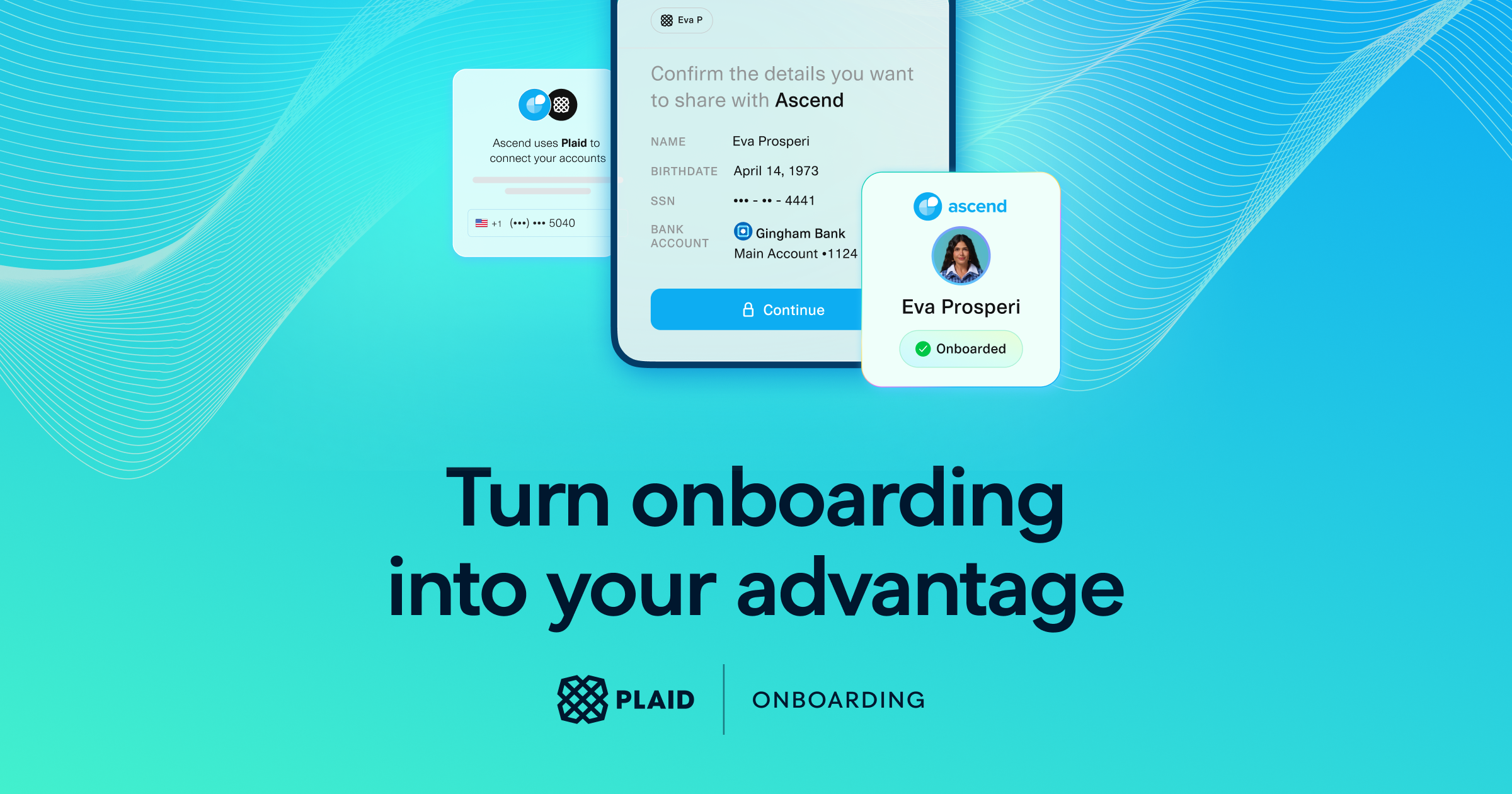 Digital onboarding API solutions for bank account data | Plaid